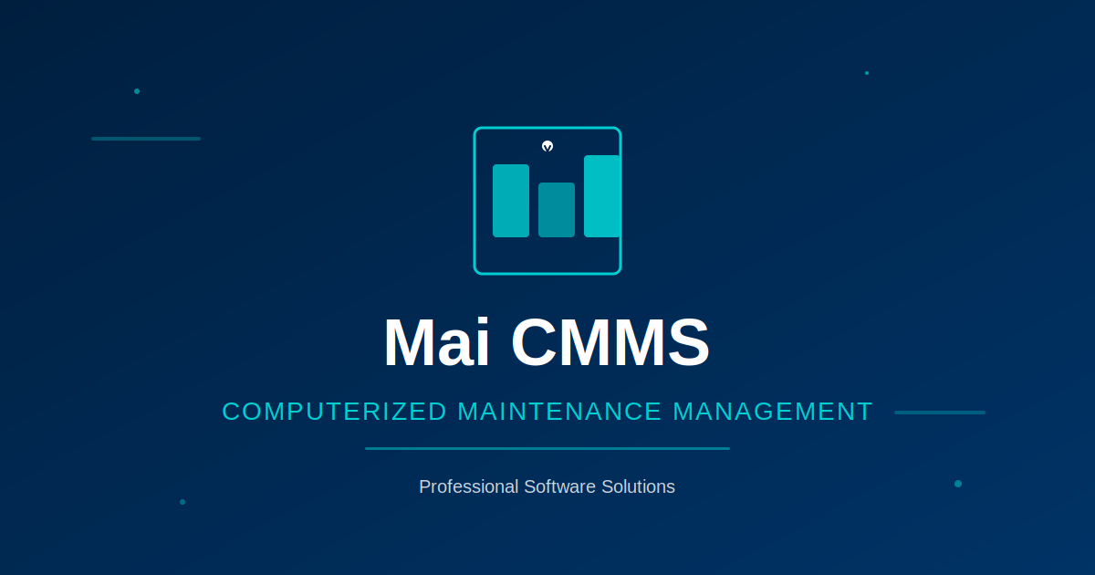 Mai CMMS - Computerized Maintenance Management System by Mai Tech